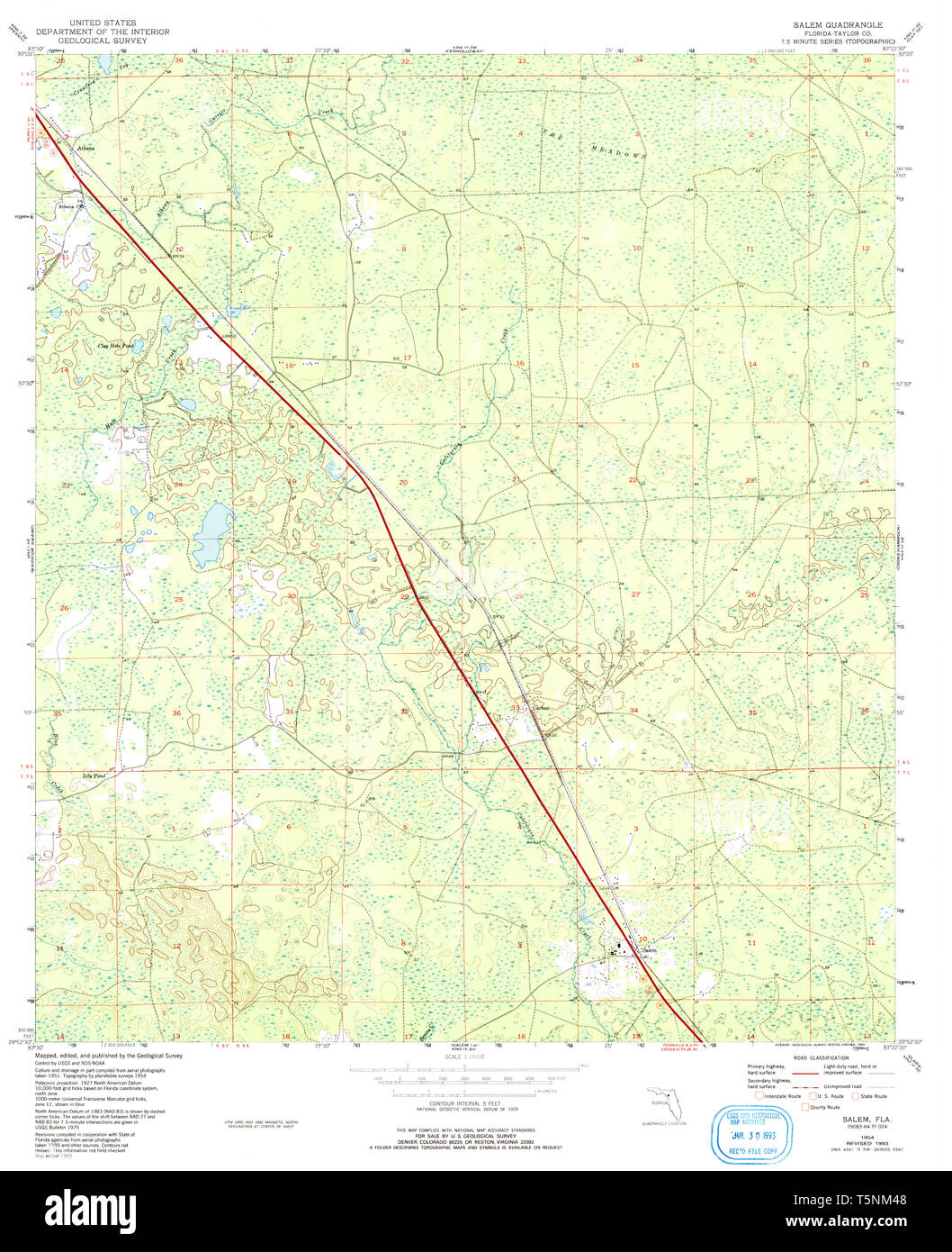 Salem florida map hi-res stock photography and images - Alamy