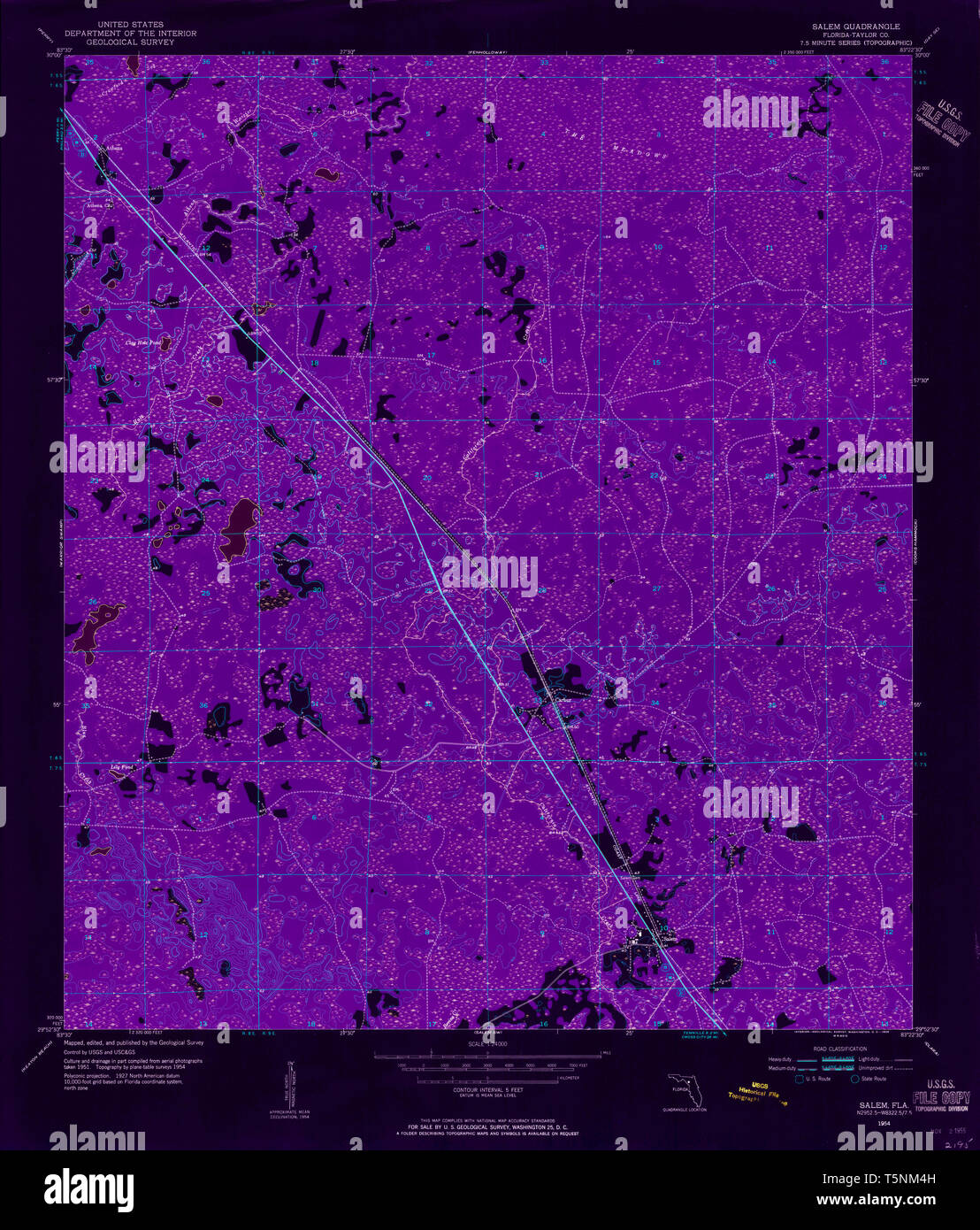 Salem florida map hi-res stock photography and images - Alamy