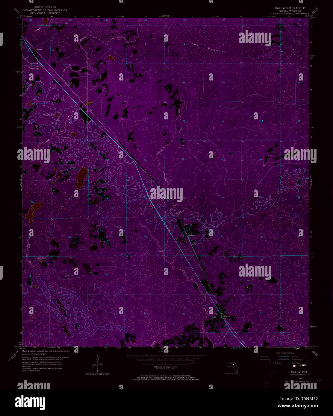 Salem florida map hi-res stock photography and images - Alamy