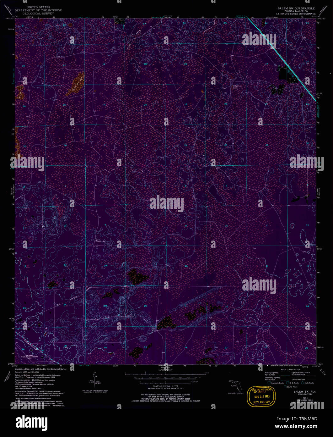 Salem florida map hi-res stock photography and images - Alamy