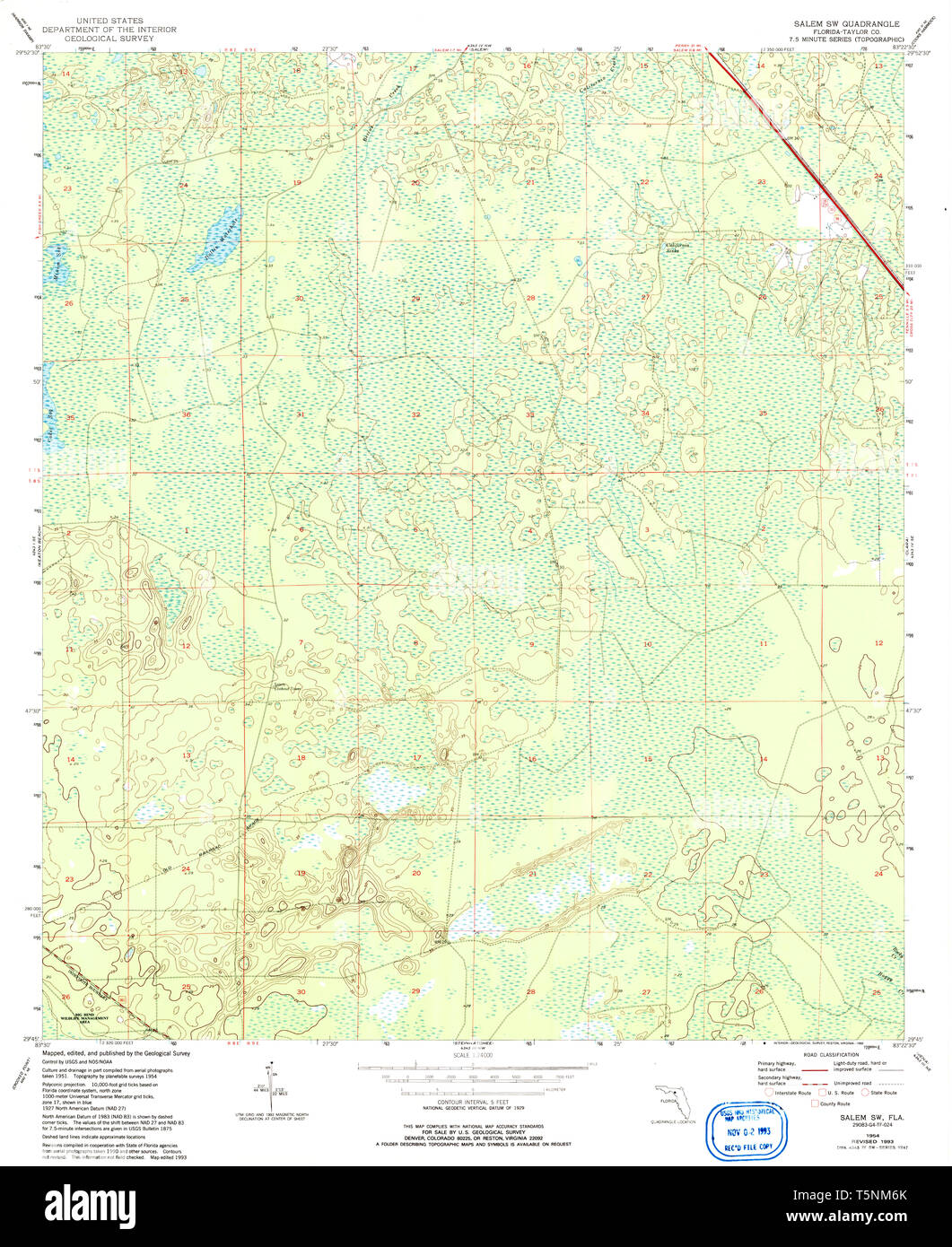 Salem florida map hi-res stock photography and images - Alamy