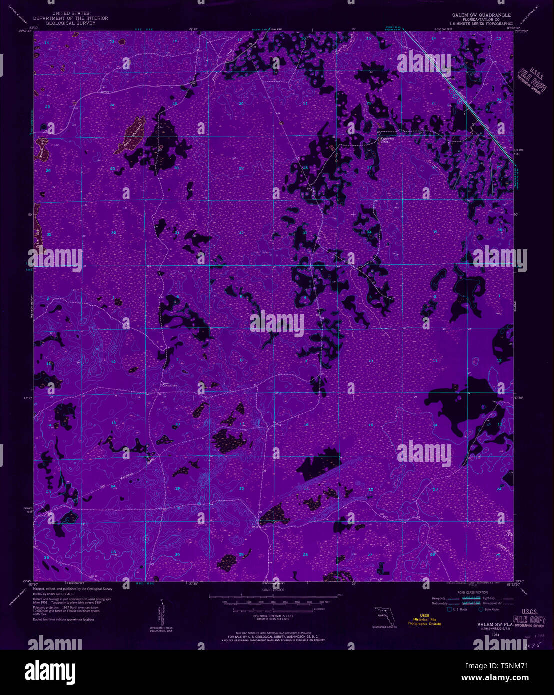 Salem florida map hi-res stock photography and images - Alamy