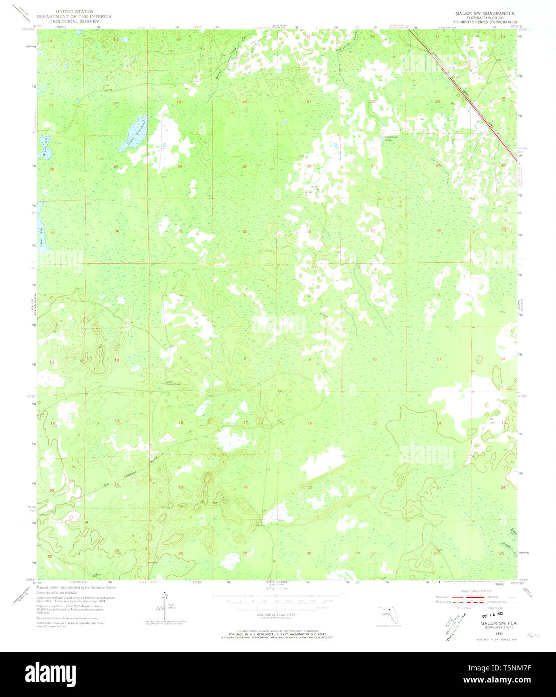 Salem florida map hi-res stock photography and images - Alamy