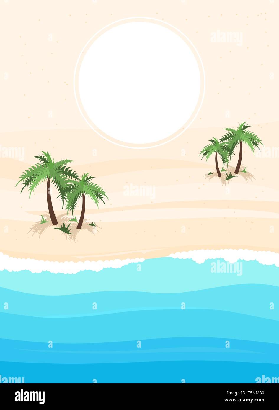 Simple ocean landscape background Stock Vector Image & Art - Alamy