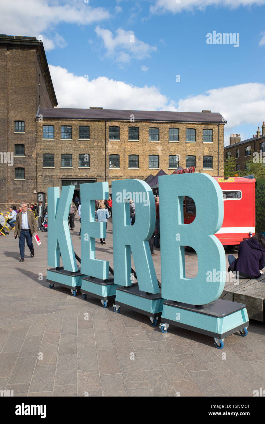 Street food market created by KERB in Granary square, in front of St ...