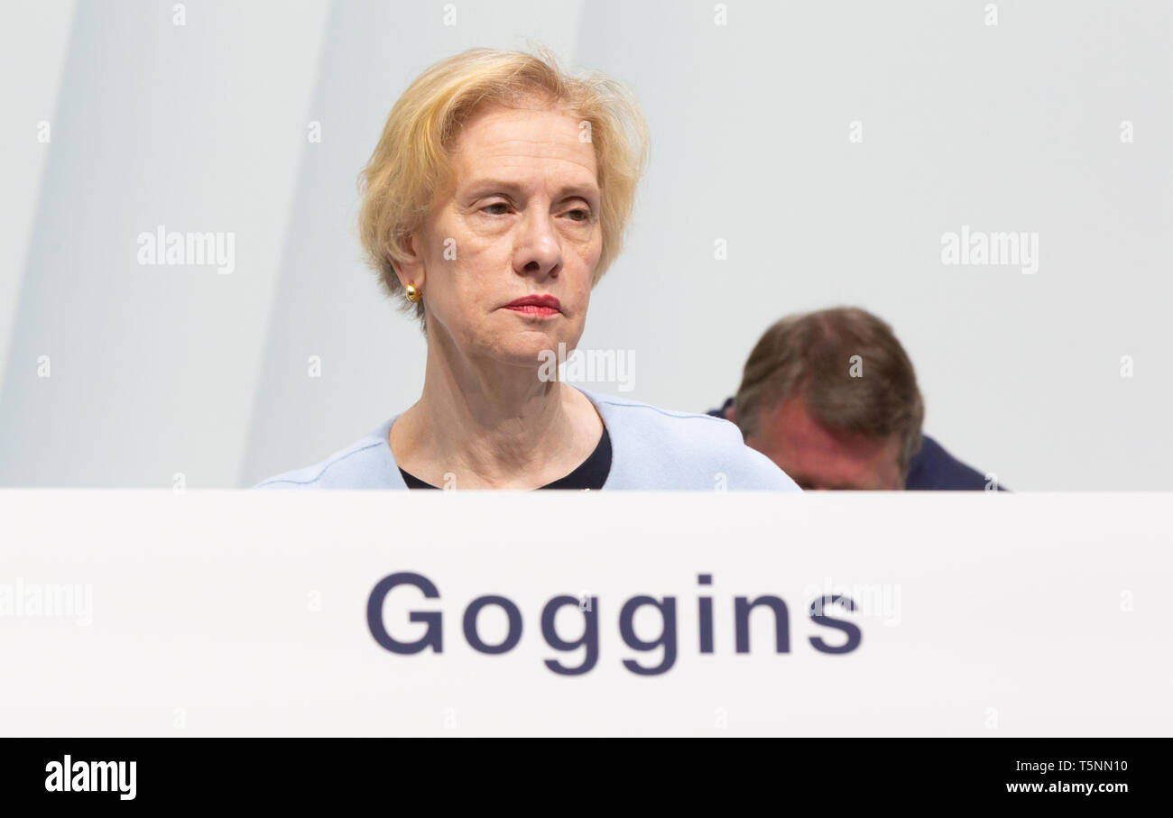 Bonn, Germany, April 26 2019, Bayer AG annual general meeting: Member ...
