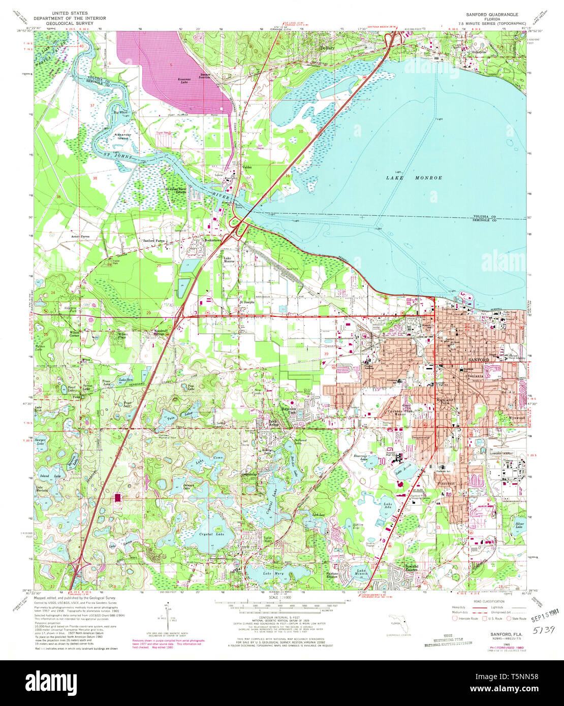 Sanford map Cut Out Stock Images & Pictures - Alamy