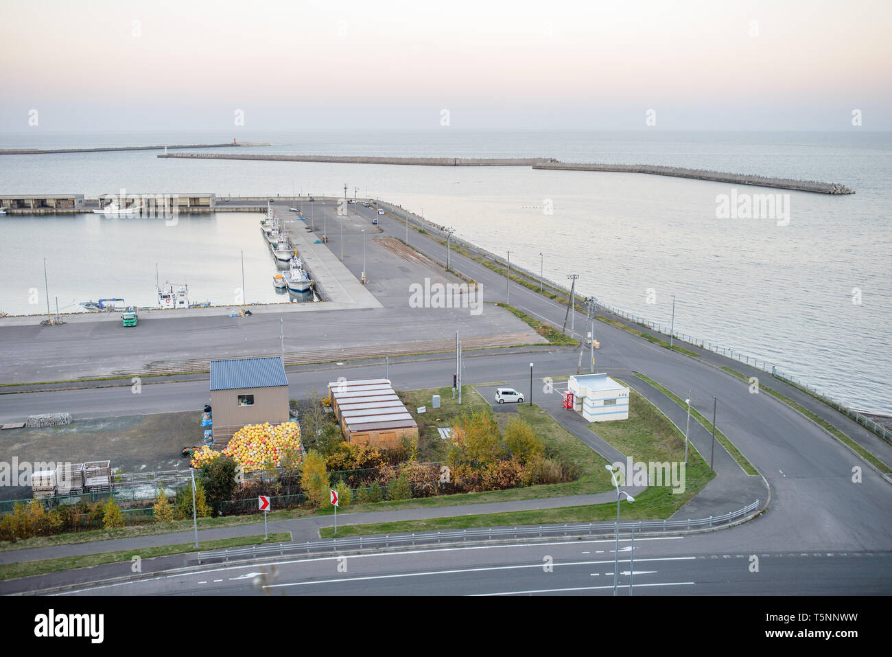 Abashiri port area, Hokkaido island, Japan Stock Photo - Alamy