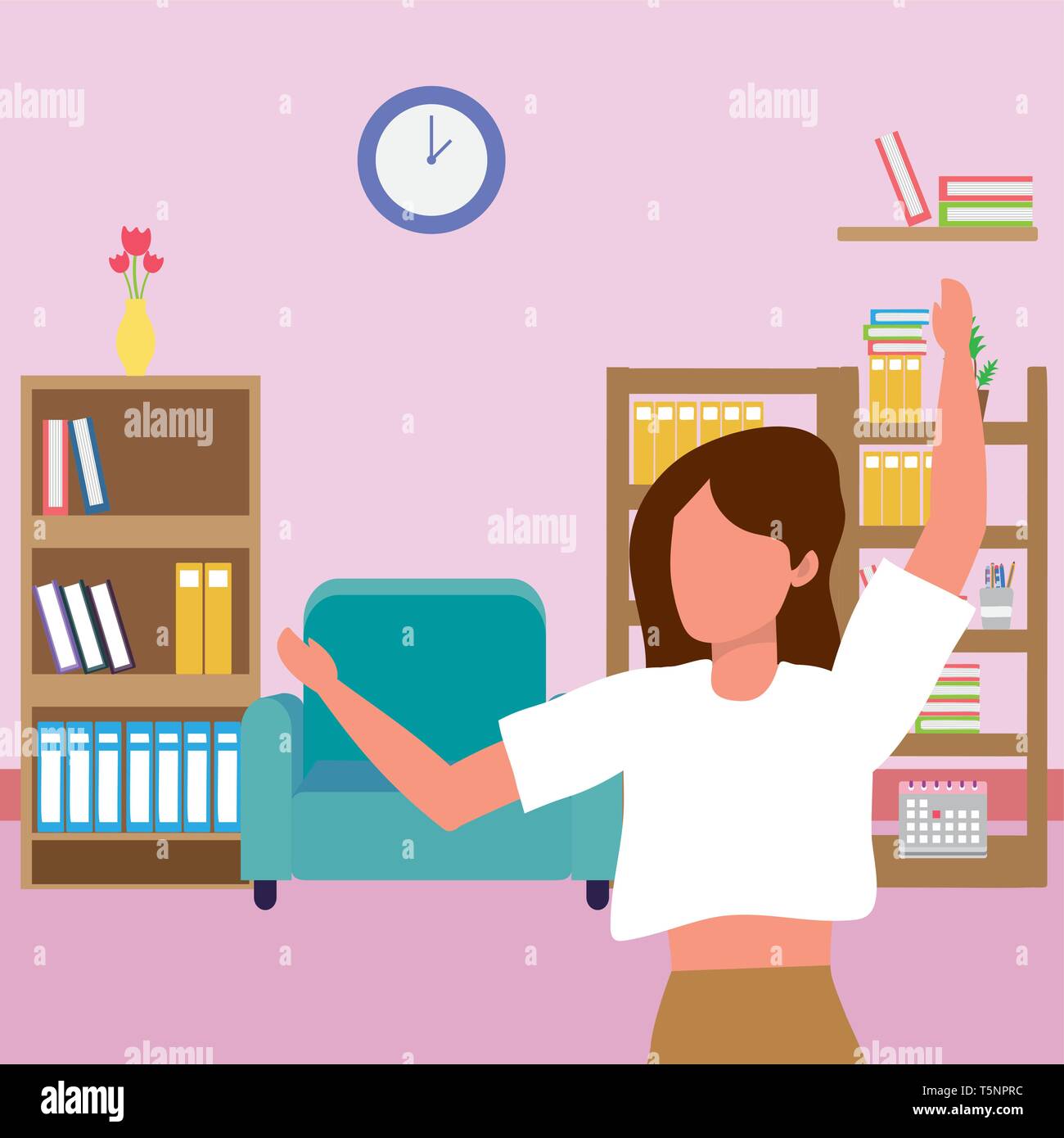 casual happy people woman indoor scene at house home with furniture ...