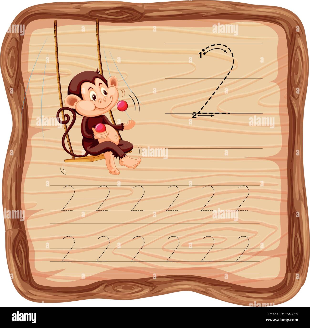 Two monkey Stock Vector Images - Alamy