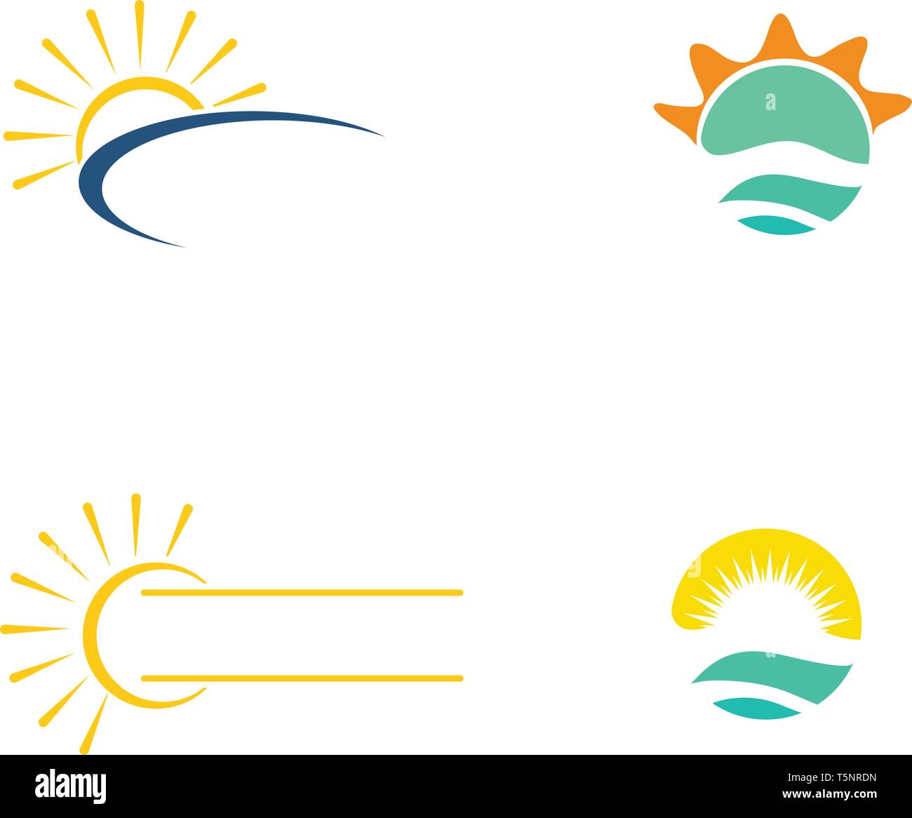 sun logo vector template Stock Vector Image & Art - Alamy