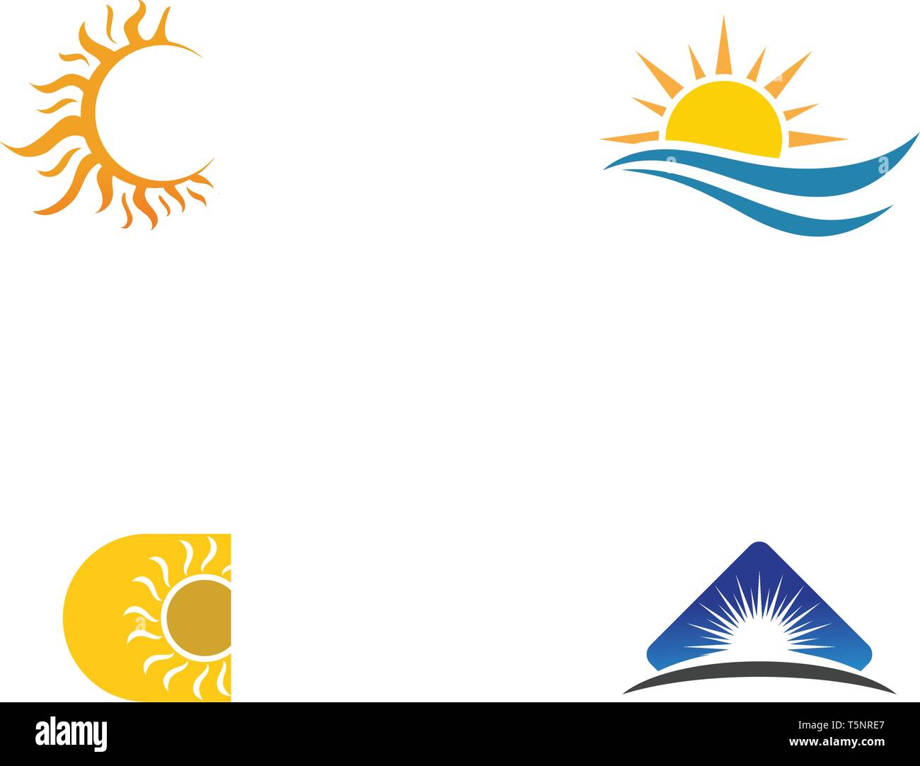 sun logo vector template Stock Vector Image & Art - Alamy