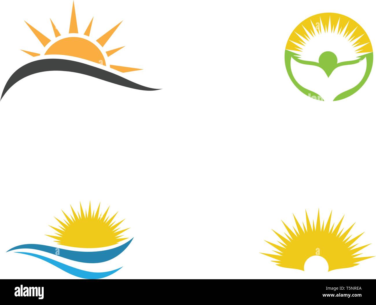 sun logo vector template Stock Vector Image & Art - Alamy