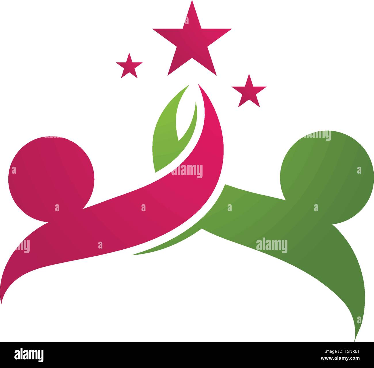 Star success people care logo and symbols template Stock Vector Image ...