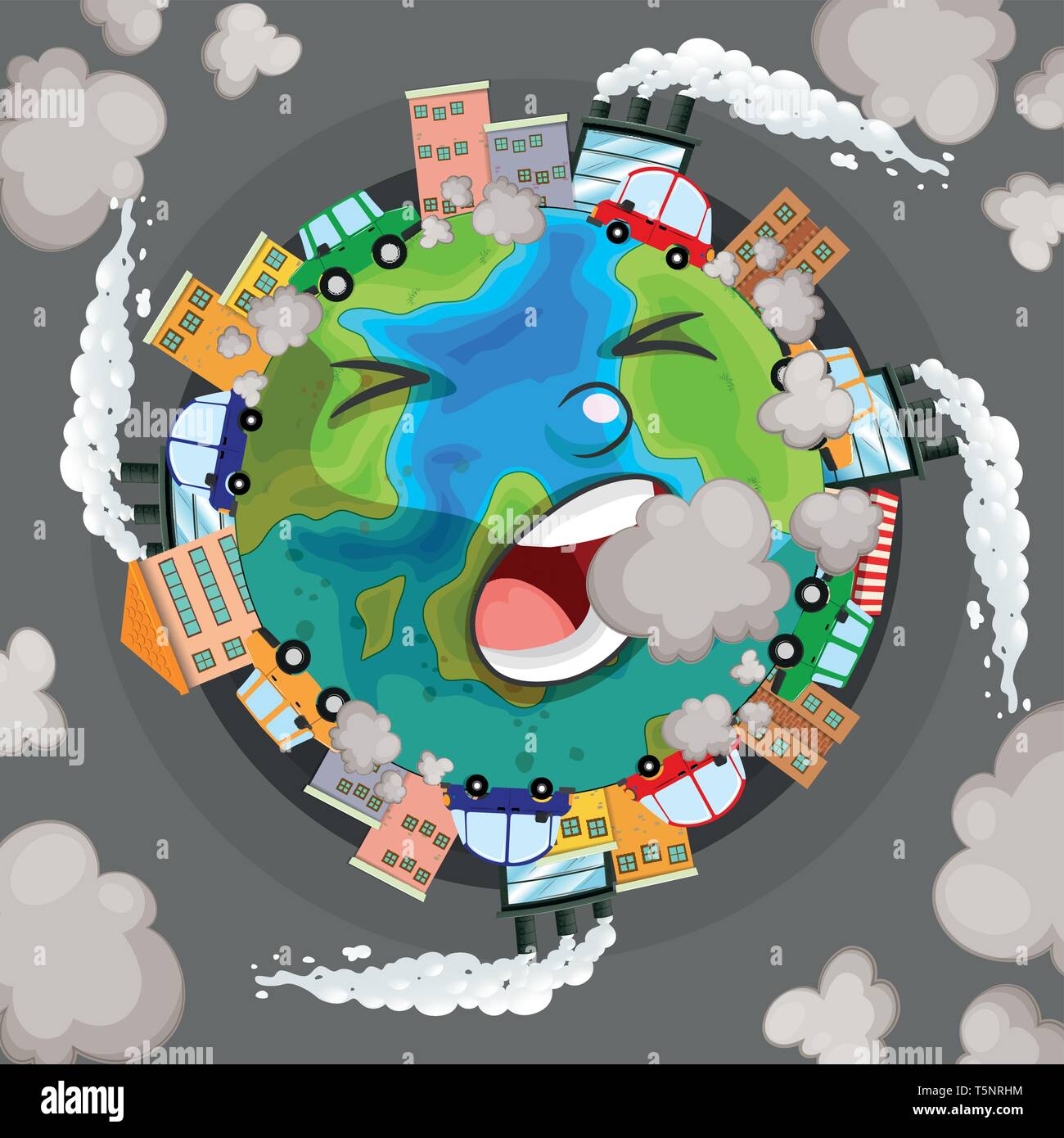 The earth is sick Stock Vector Images - Alamy
