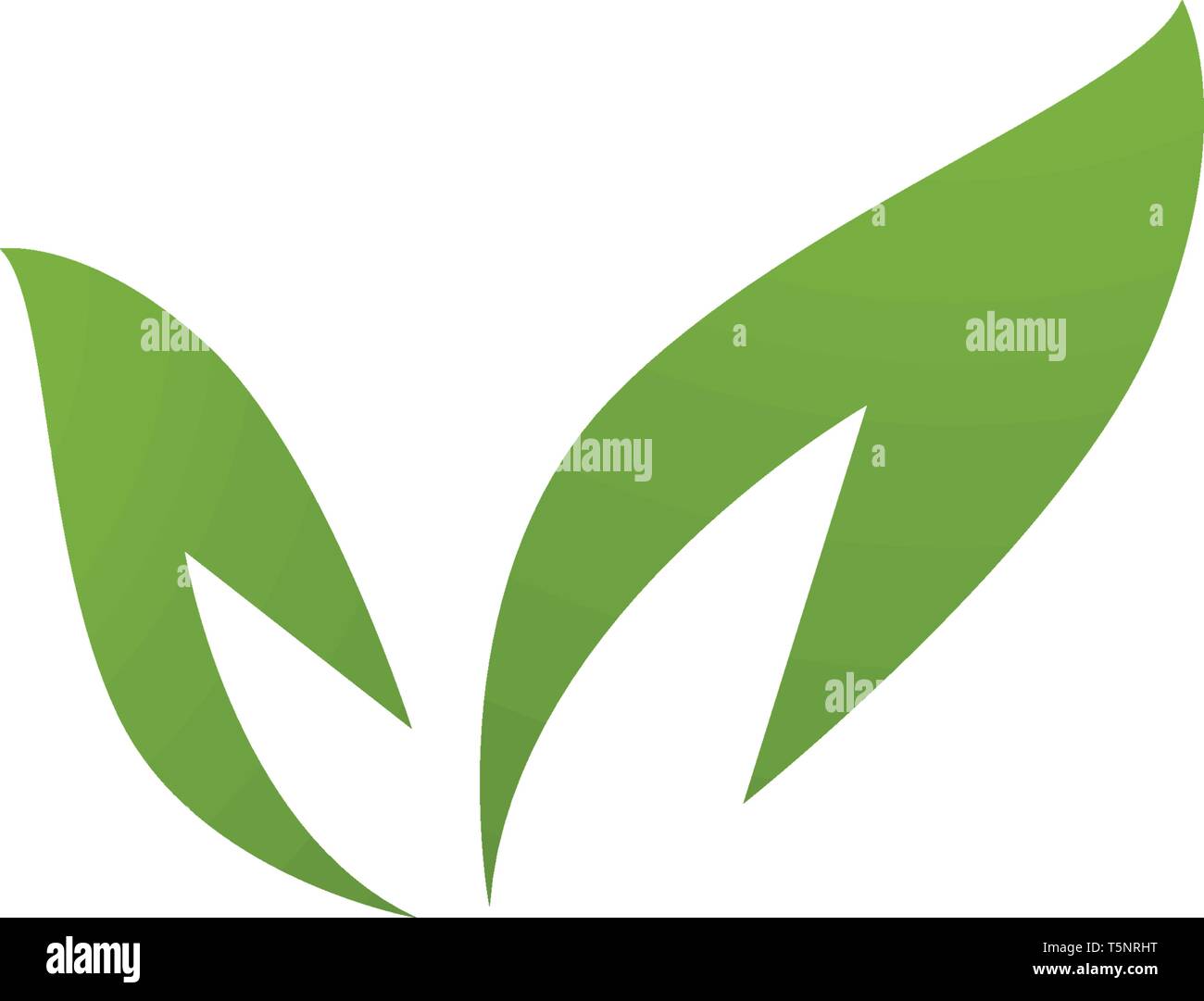 Leaf green nature logo and symbol health Stock Vector Image & Art - Alamy