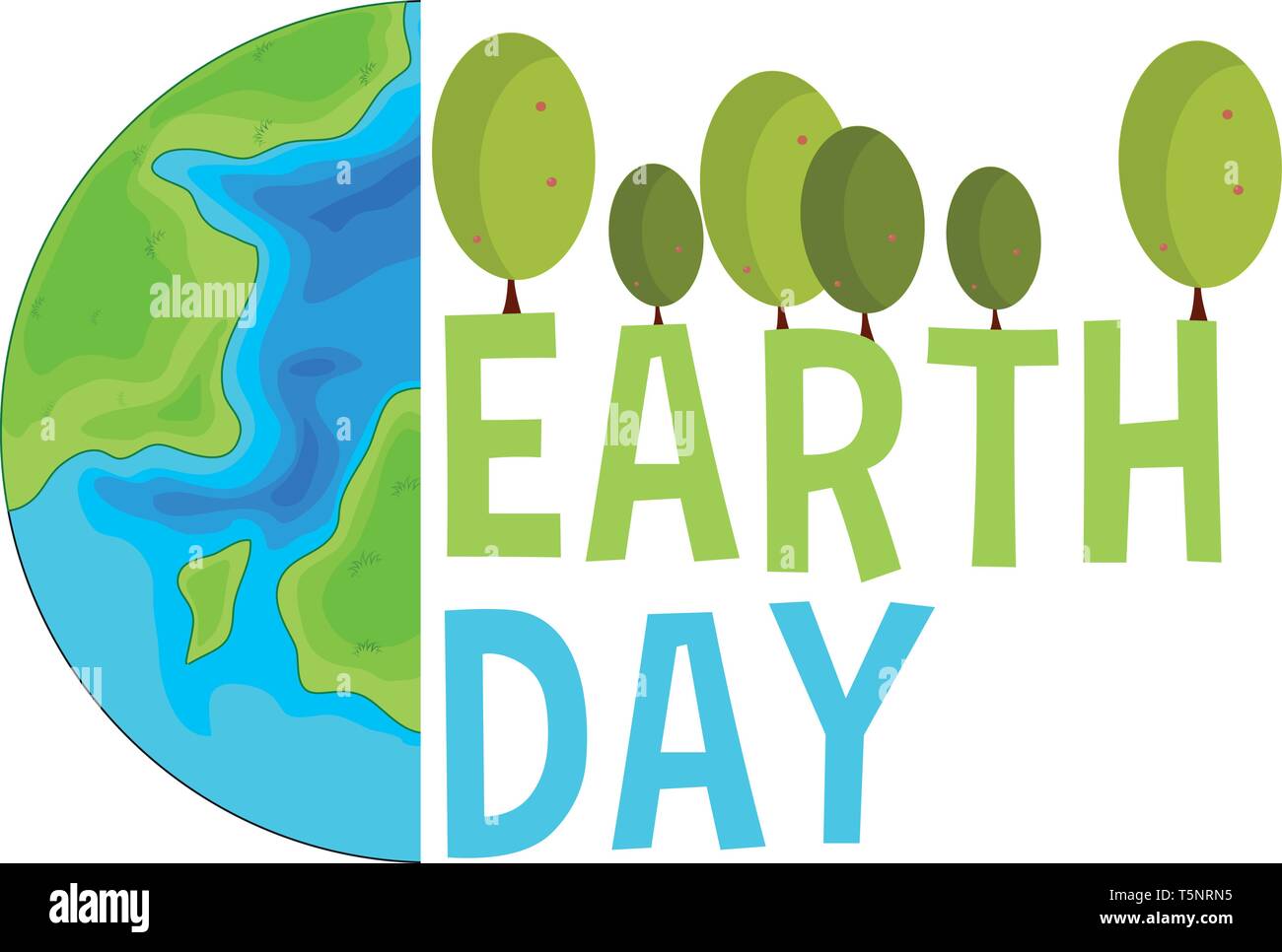 Earth day concept scene illustration Stock Vector Image & Art - Alamy