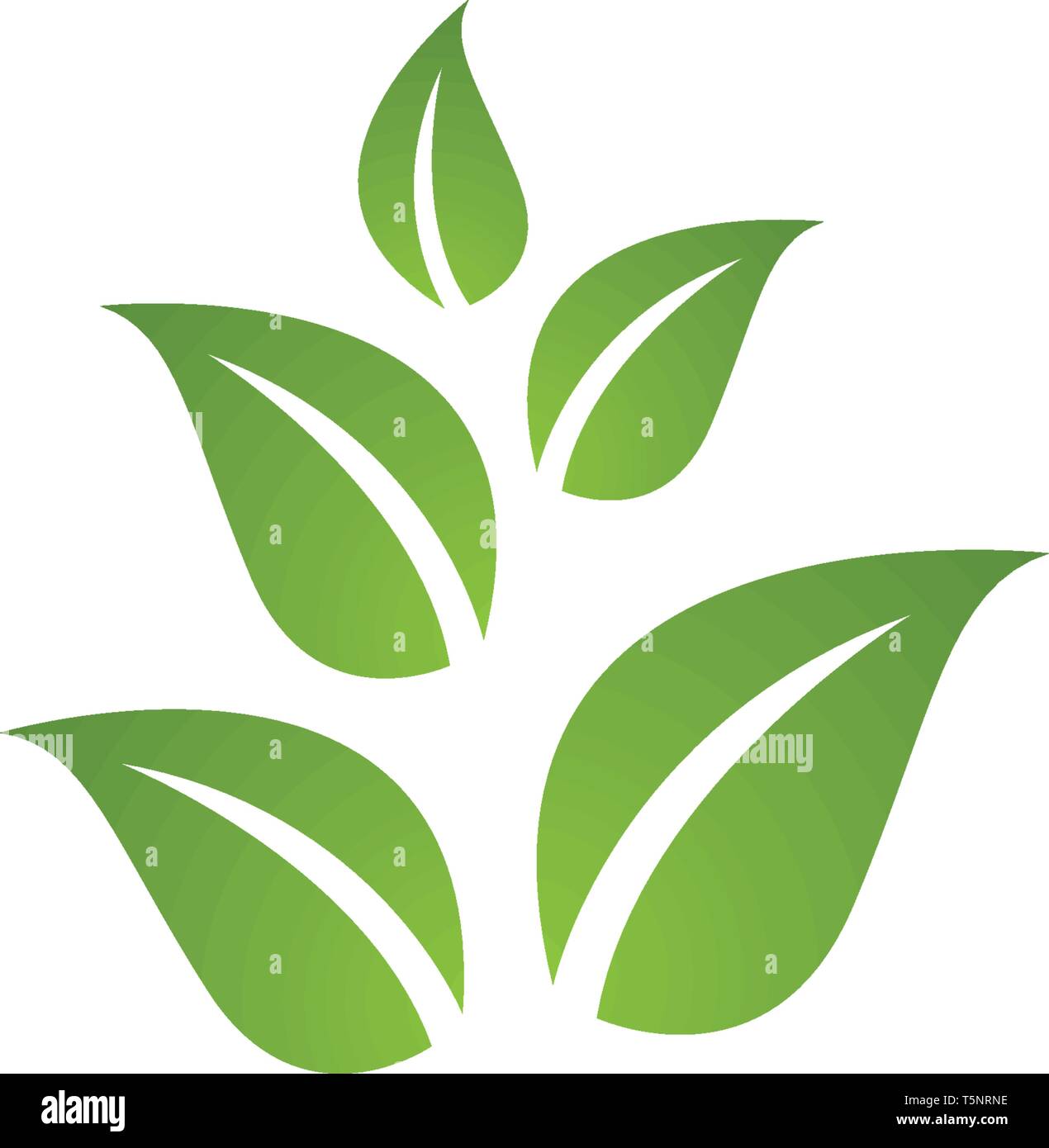 Tree Leaf Vector icon Illustration design template Stock Vector Image ...