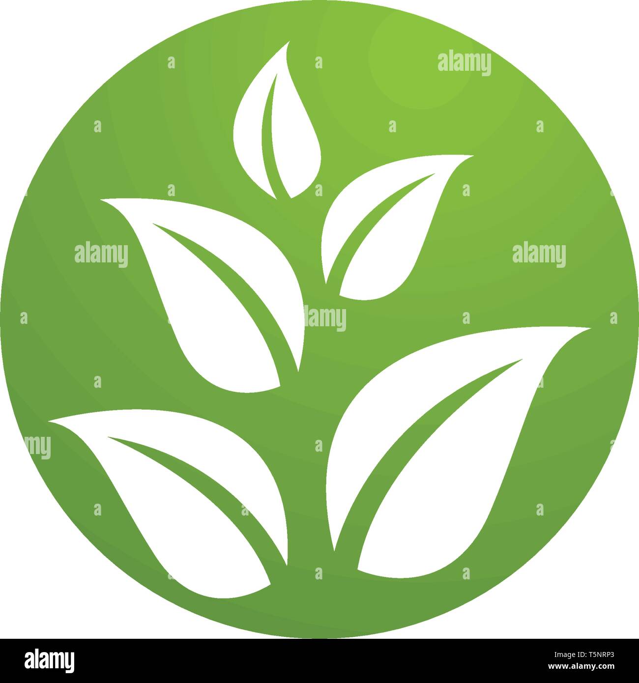 Tree Leaf Vector icon Illustration design template Stock Vector Image ...