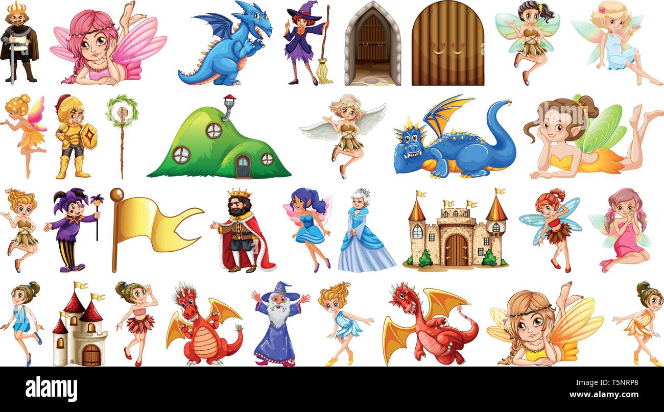 large fantasy object set illustration Stock Vector Image & Art - Alamy