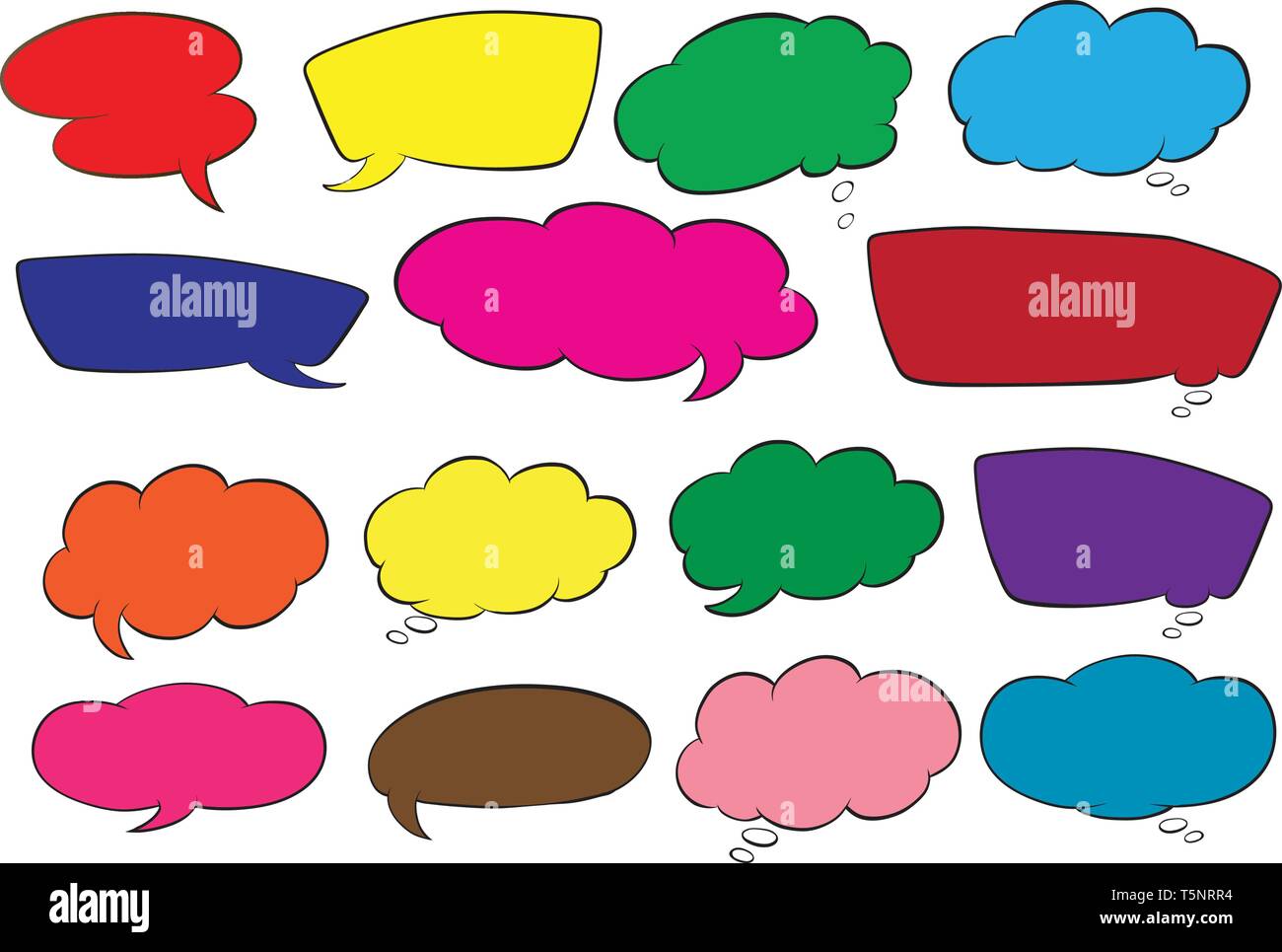 Set of speech balloon illustration Stock Vector Image & Art - Alamy
