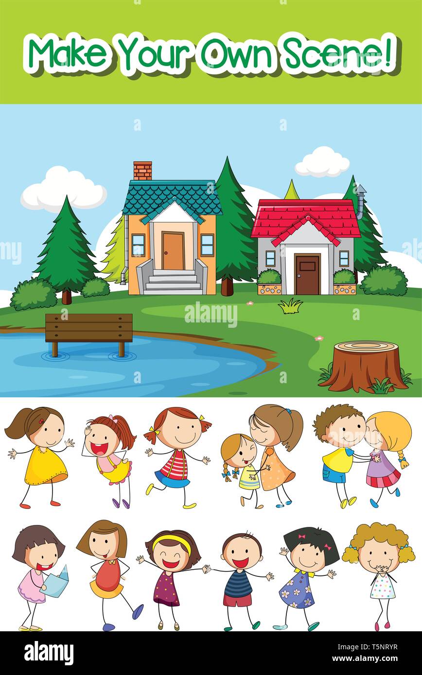 Make your own scene illustration Stock Vector Image & Art - Alamy