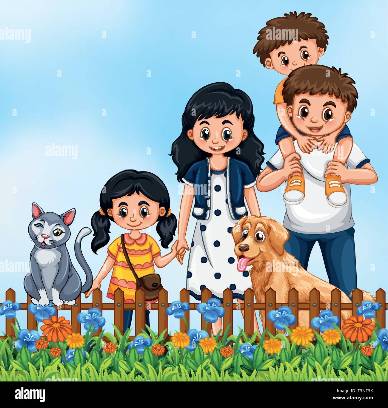 Dog and outdoor scene Stock Vector Images - Alamy