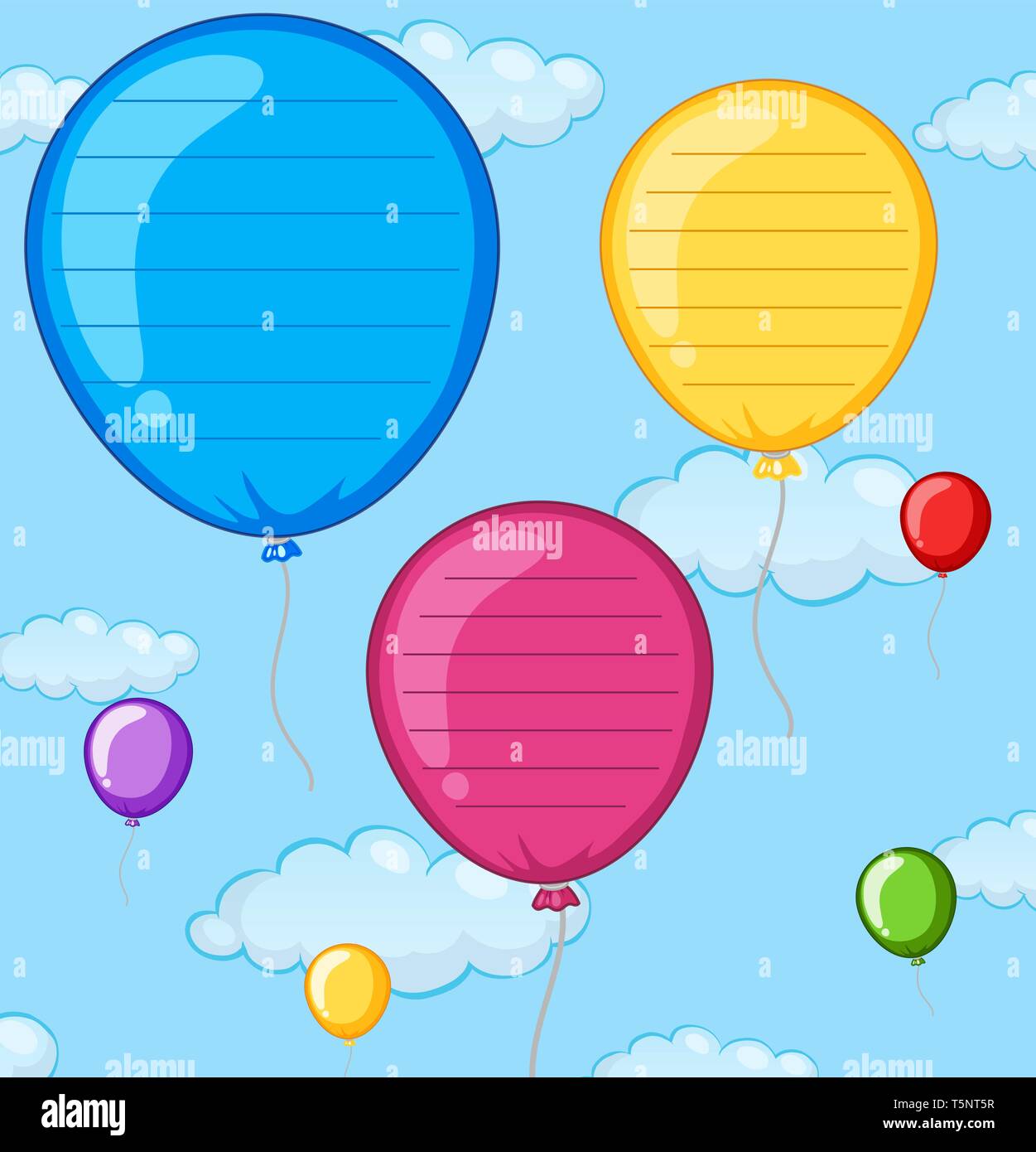 An empty balloon note illustration Stock Vector Image & Art - Alamy