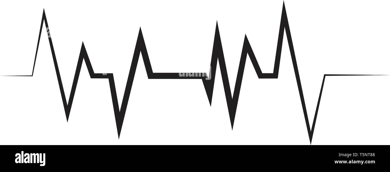 Pulse line ilustration vector template - Vector Stock Vector Image ...