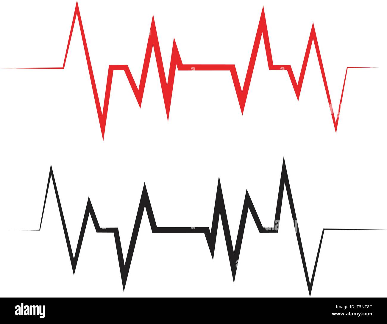 Pulse line ilustration vector template - Vector Stock Vector Image ...