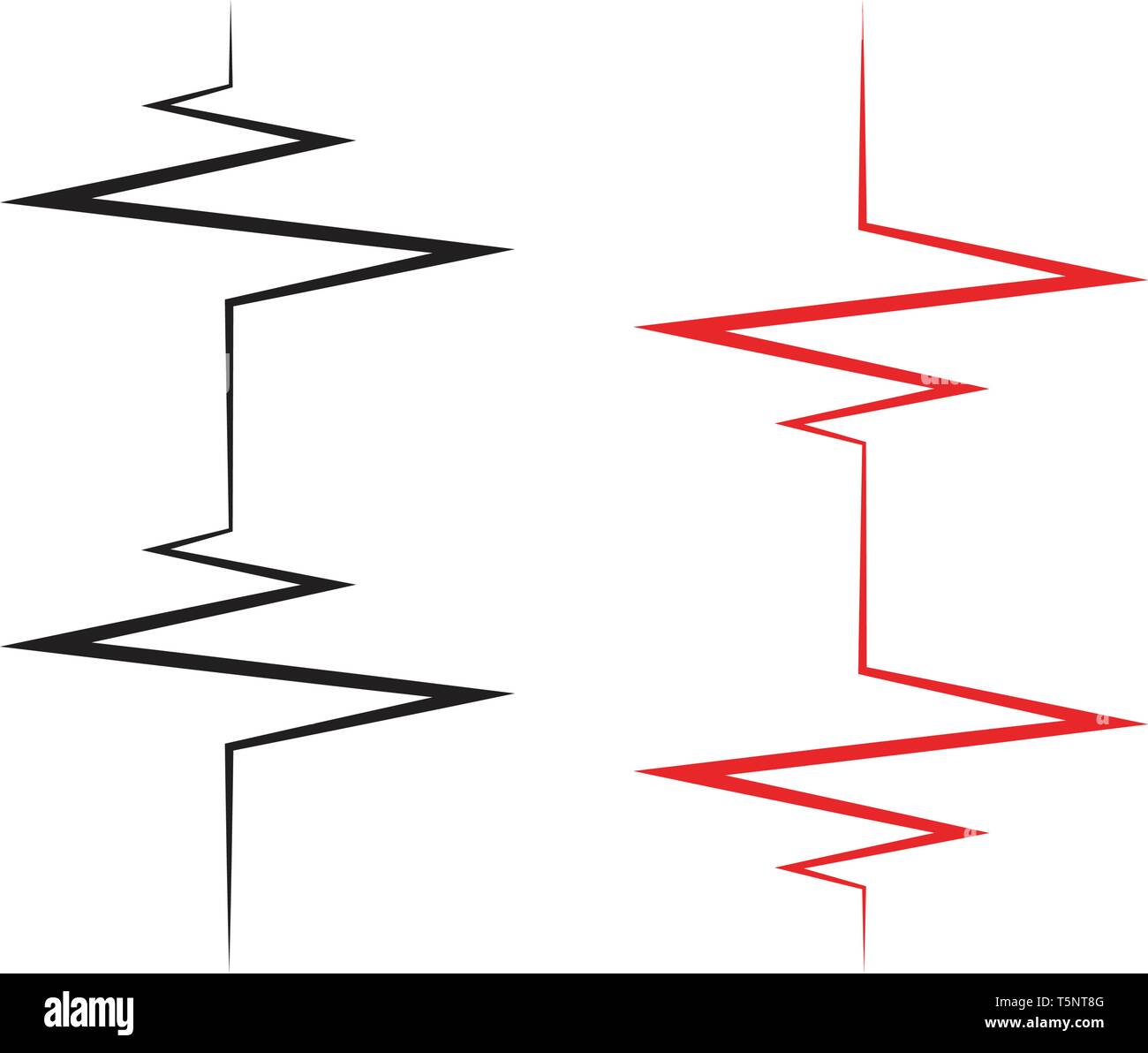 Pulse line ilustration vector template - Vector Stock Vector Image ...