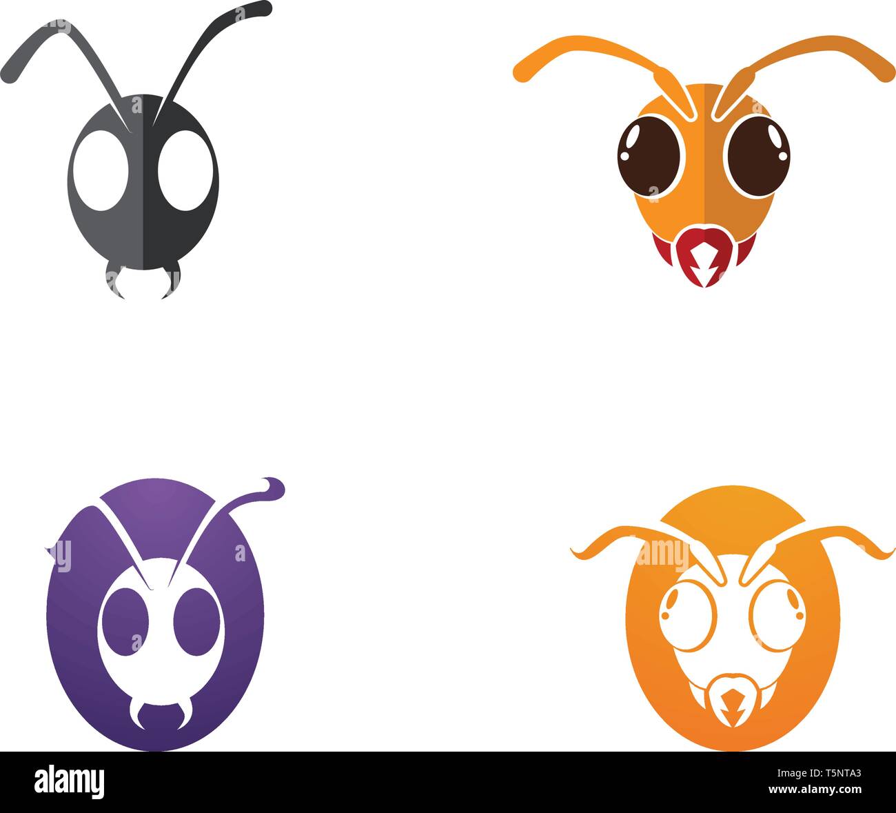 Ant logo vector Cut Out Stock Images & Pictures - Alamy
