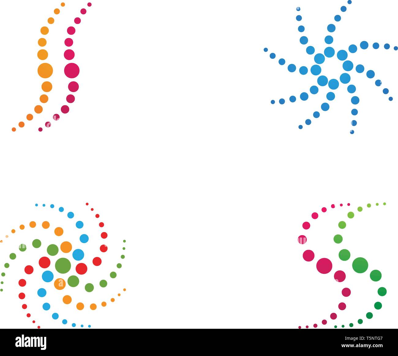 vortex circle logo and symbols template icons Stock Vector Image & Art ...