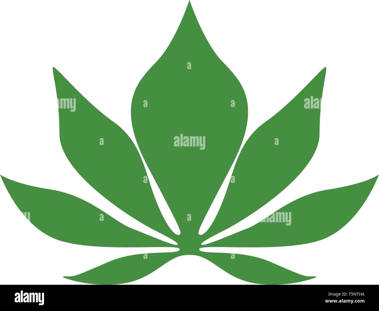 green leaf ecology nature element vector icon - Vector Stock Vector ...
