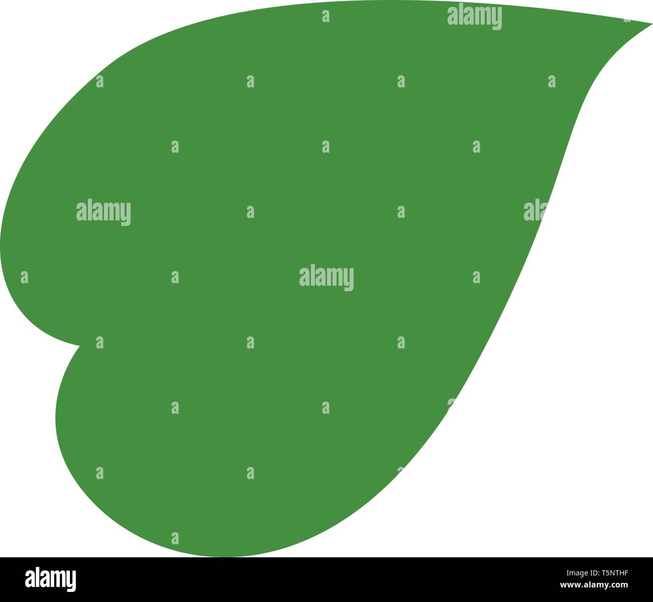 green leaf ecology nature element vector icon - Vector Stock Vector ...