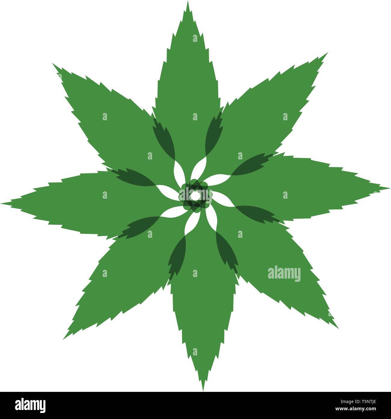 green leaf ecology nature element vector icon - Vector Stock Vector ...