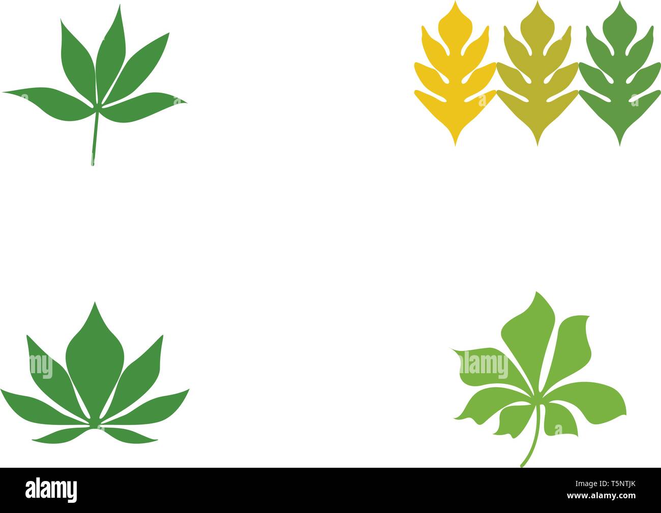green leaf ecology nature element vector icon - Vector Stock Vector ...
