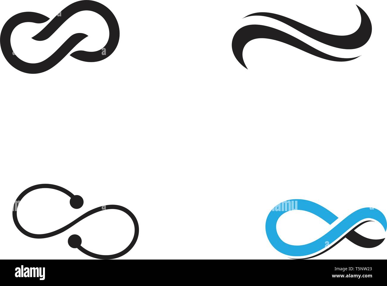 infinity LINE logo and symbol template icons vector Stock Vector Image ...
