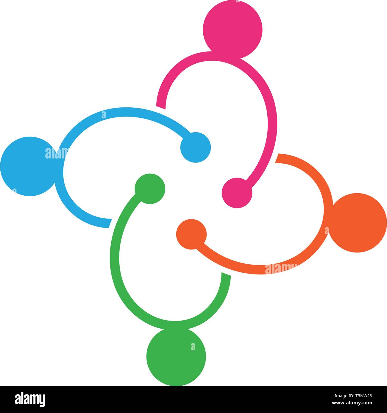 Adoption and community infinity care Logo template icon Stock Vector ...