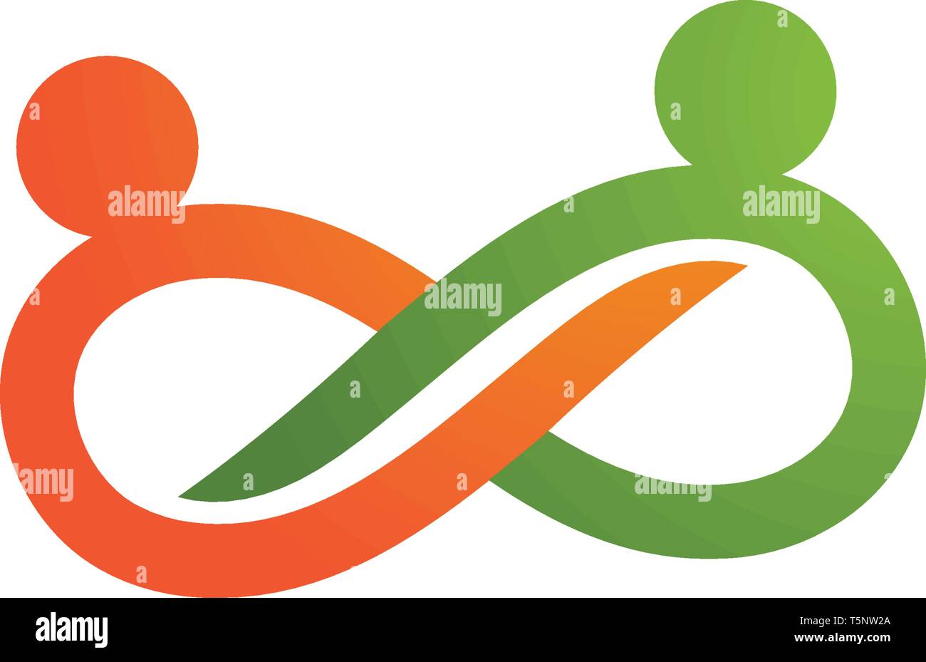 Adoption and community infinity care Logo template icon Stock Vector ...