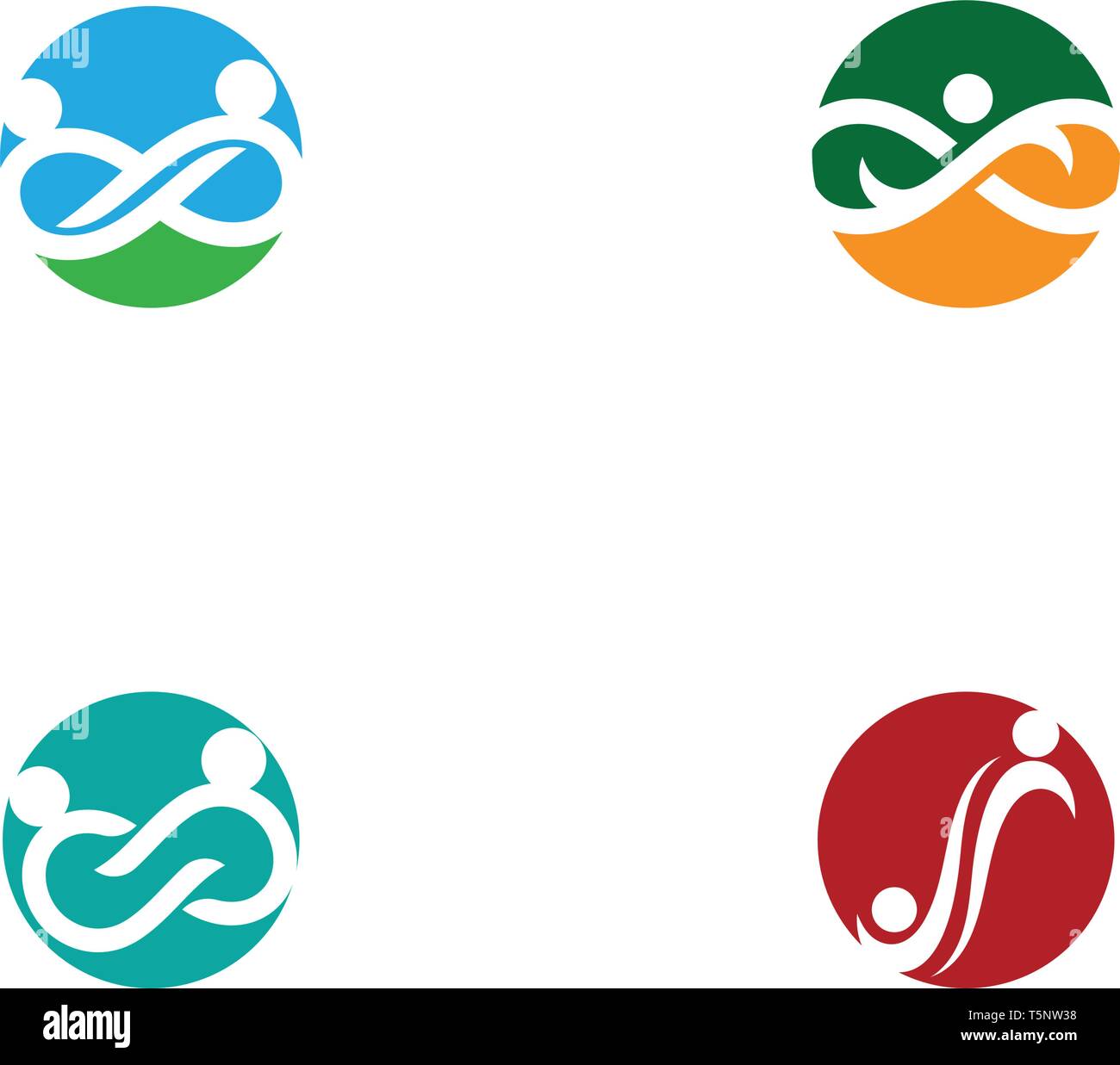 Adoption and community infinity care Logo template icon Stock Vector ...
