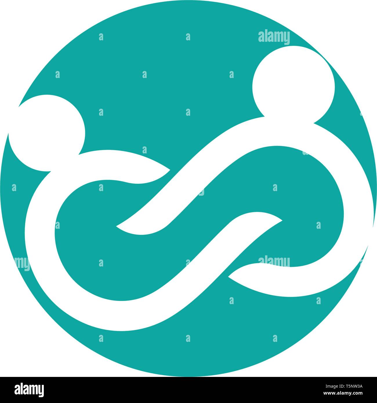 Adoption and community infinity care Logo template icon Stock Vector ...