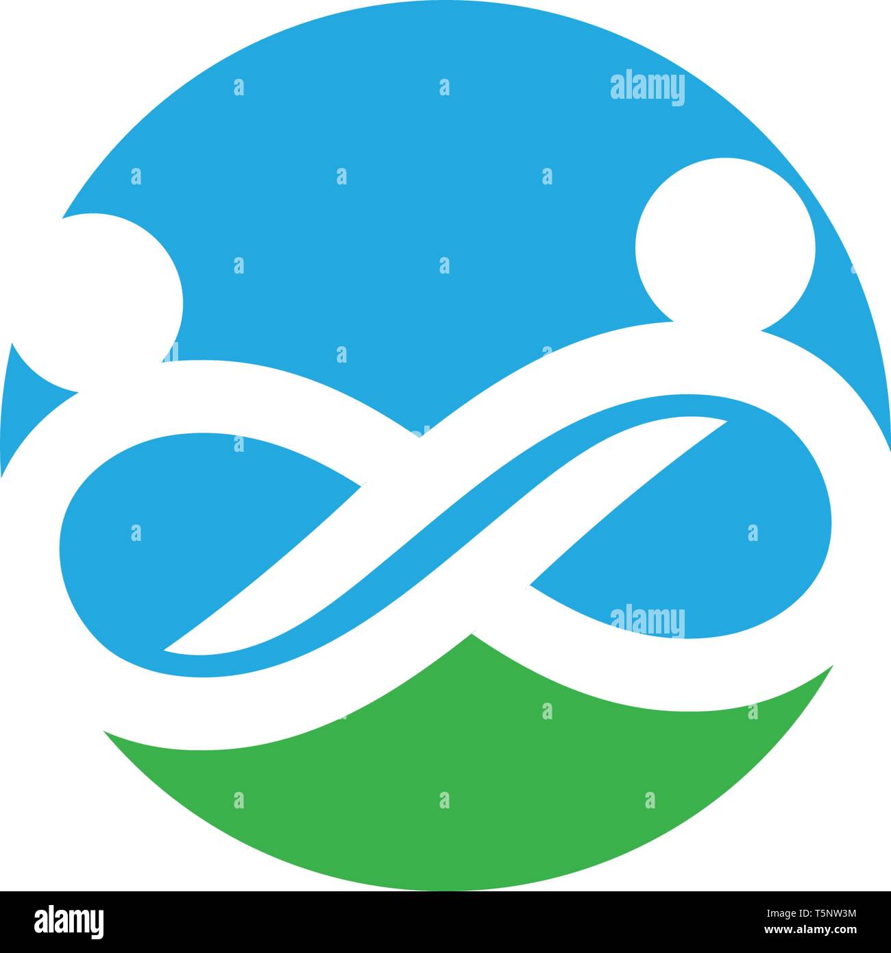 Adoption and community infinity care Logo template icon Stock Vector ...