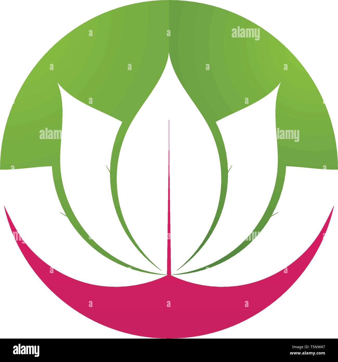 Lotus Flower Sign for Wellness, Spa and Yoga. Vector Illustration Stock ...
