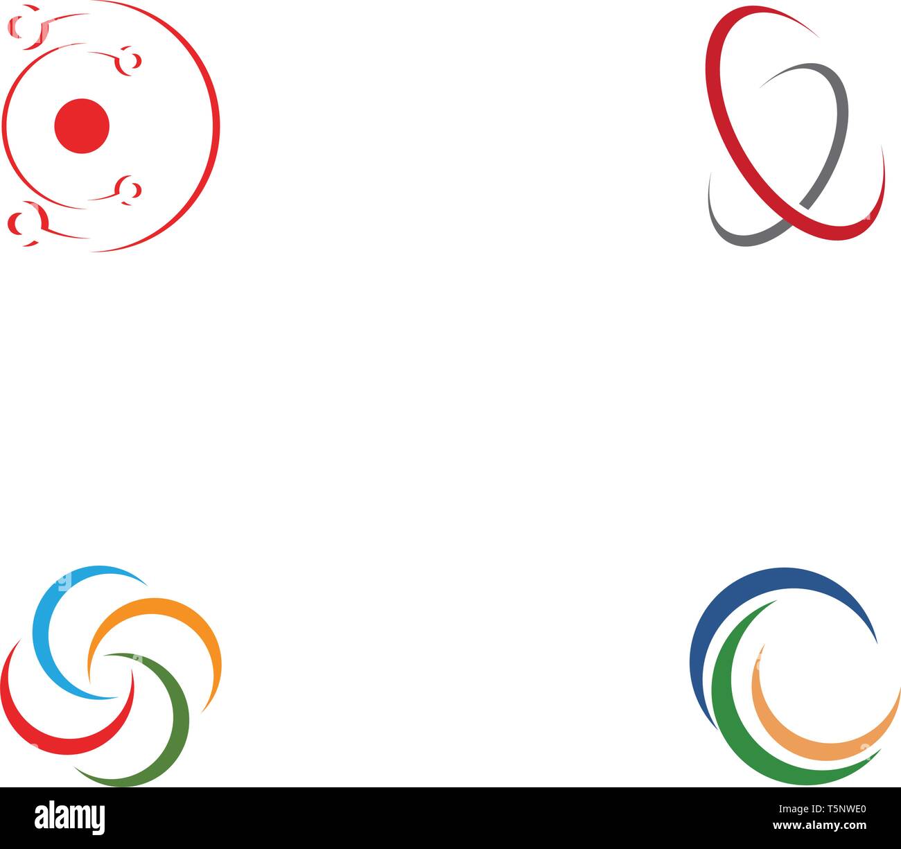 circle logo and symbols business technology Stock Vector Image & Art ...