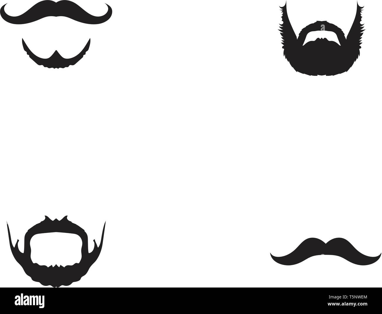 moustache logo vector Stock Vector Image & Art - Alamy