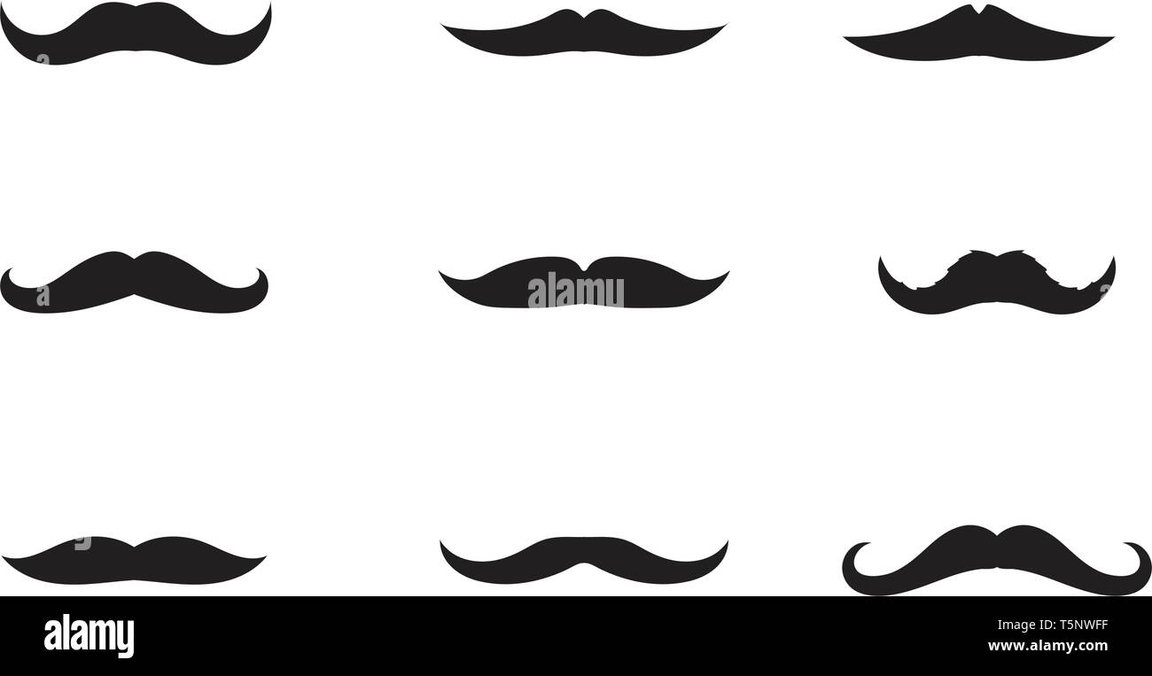 moustache logo vector Stock Vector Image & Art - Alamy