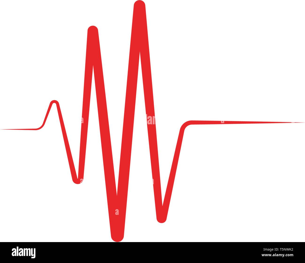 Heart beat wave logo line Stock Vector Image & Art - Alamy