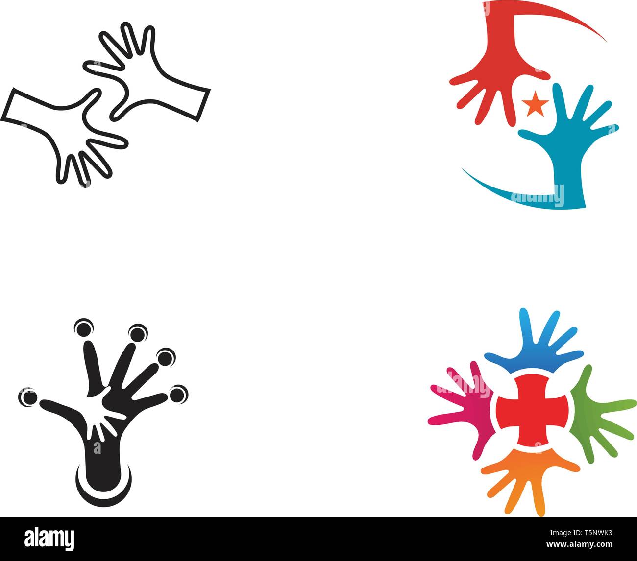Hand Care Logo Template vector icon Business - Vector Stock Vector ...