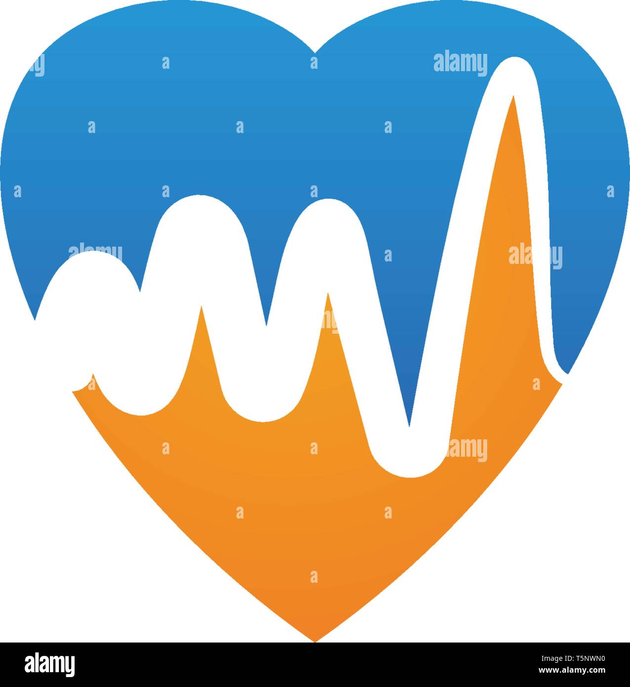 Heart beat hospital line logo vector Stock Vector Image & Art - Alamy